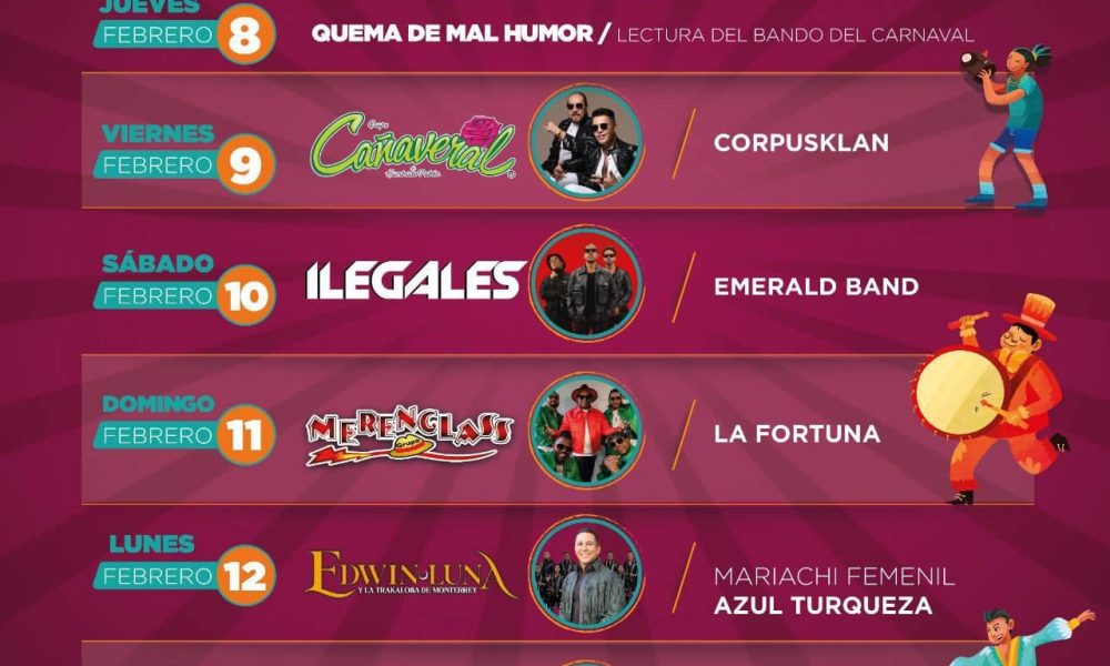 Lista la gran fiesta del Carnaval Cancún 2024